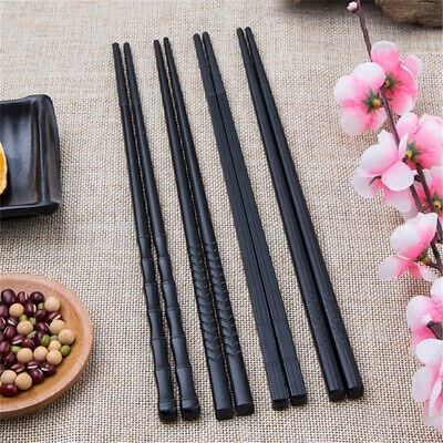 Good Quality Melamine Chinese/Japanese Black Chopsticks 10 pairs ...
