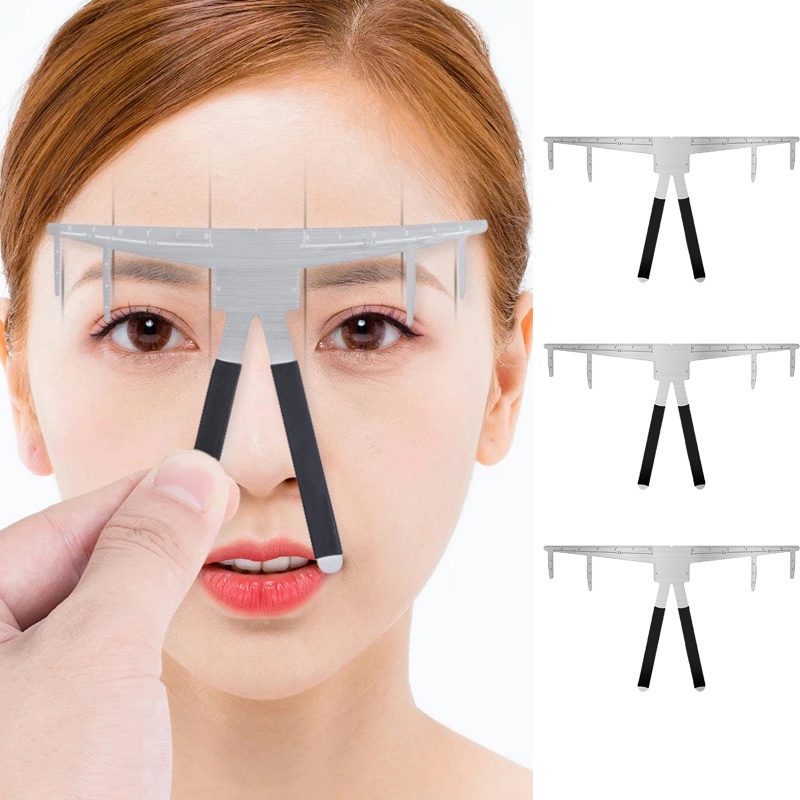 1Pcs Eyebrow Measure Ruler / Three-point Positioning Balance Template ...