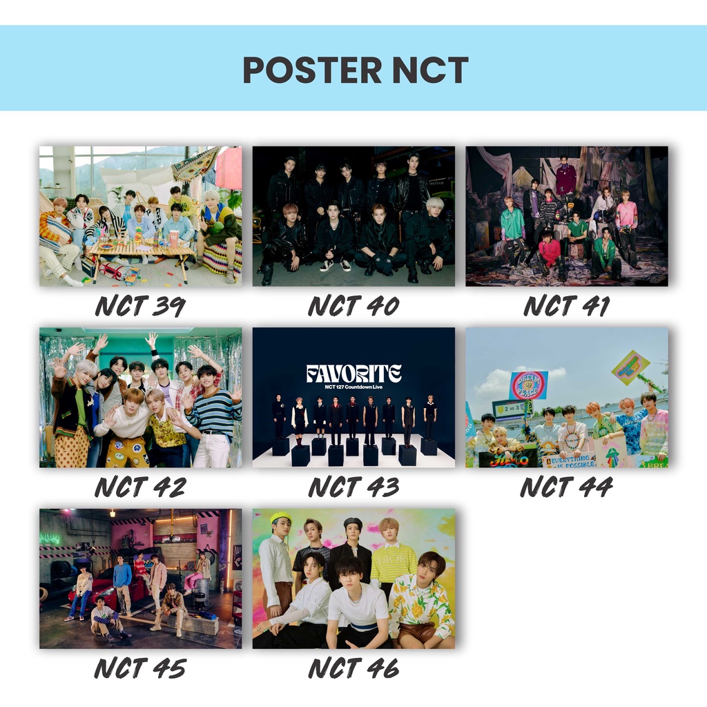 Kpop NCT NCT DREAM NCT 127 WAYV Poster | Shopee Philippines