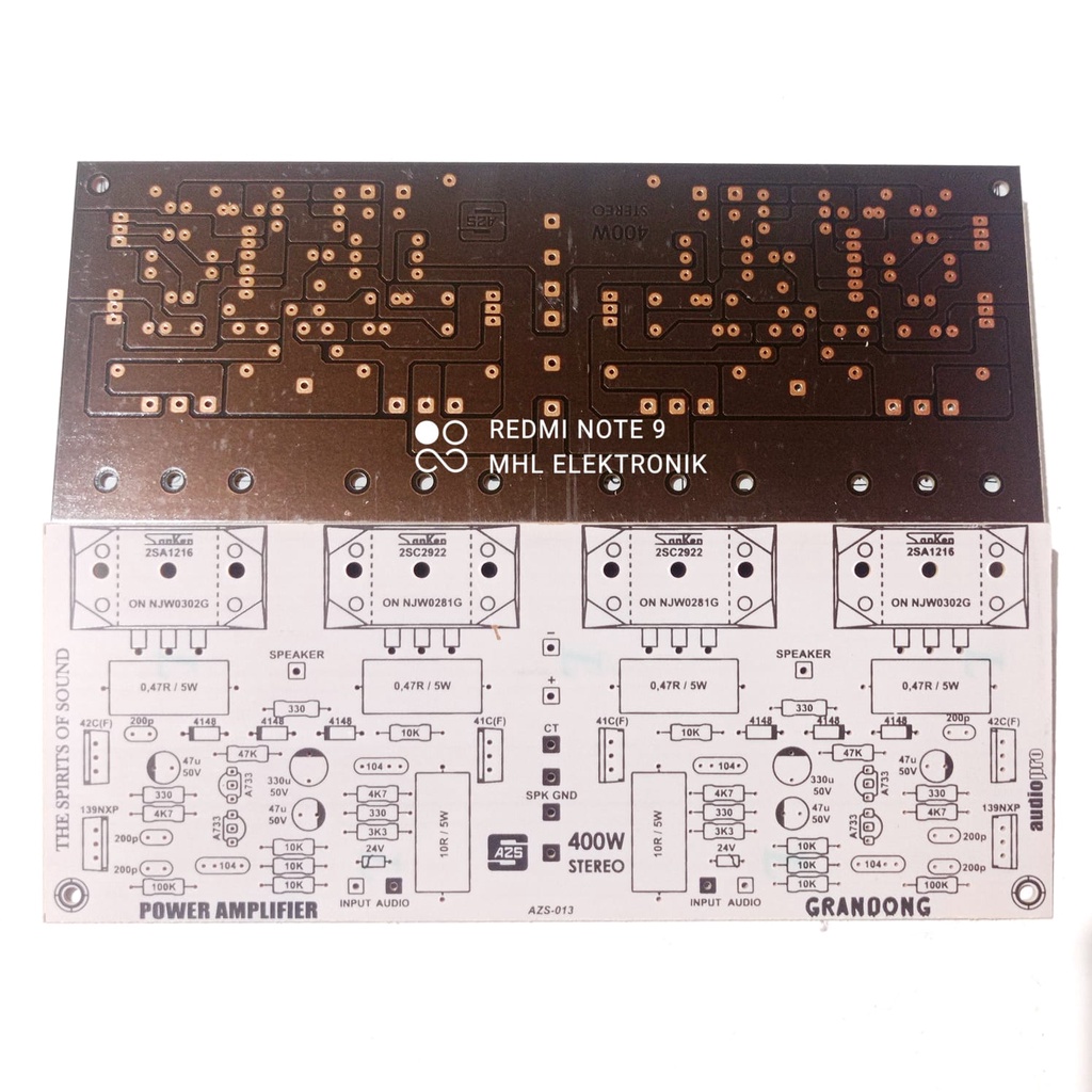 Pcb Power Amplifier 400W Stereo SANKEN Stereo SAFARI Stereo Grandong ...