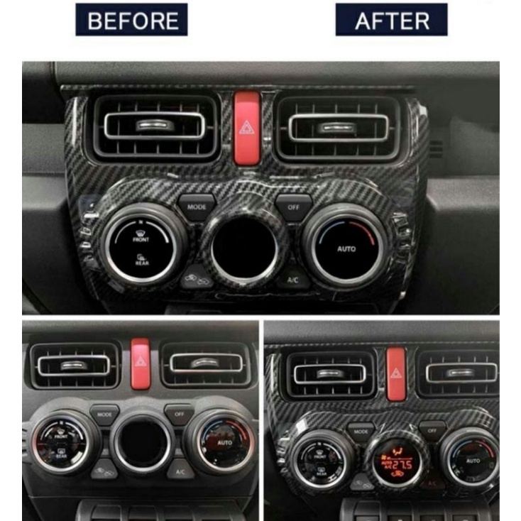 jimny jb74 center console cover 2019 to present carbon fiber design ...
