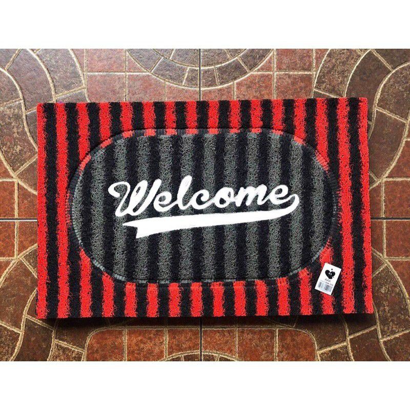 PVC Welcome Doormat Rectangle (RAMDON GIVEN COLORS) | Shopee Philippines
