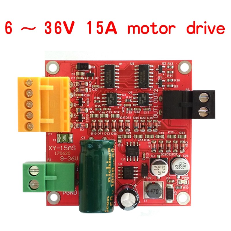 6-36V 15A High Power DC Motor Driver Board PWM Speed Controller ... 6-36V 15A High Power DC Motor Driver Board PWM Speed Controller ...