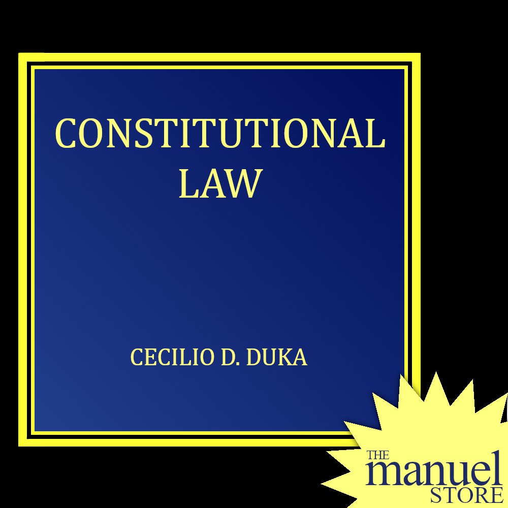 Duka (2021/2025) - Constitutional Law 1/2 - by Cecilio D. - Edition ...