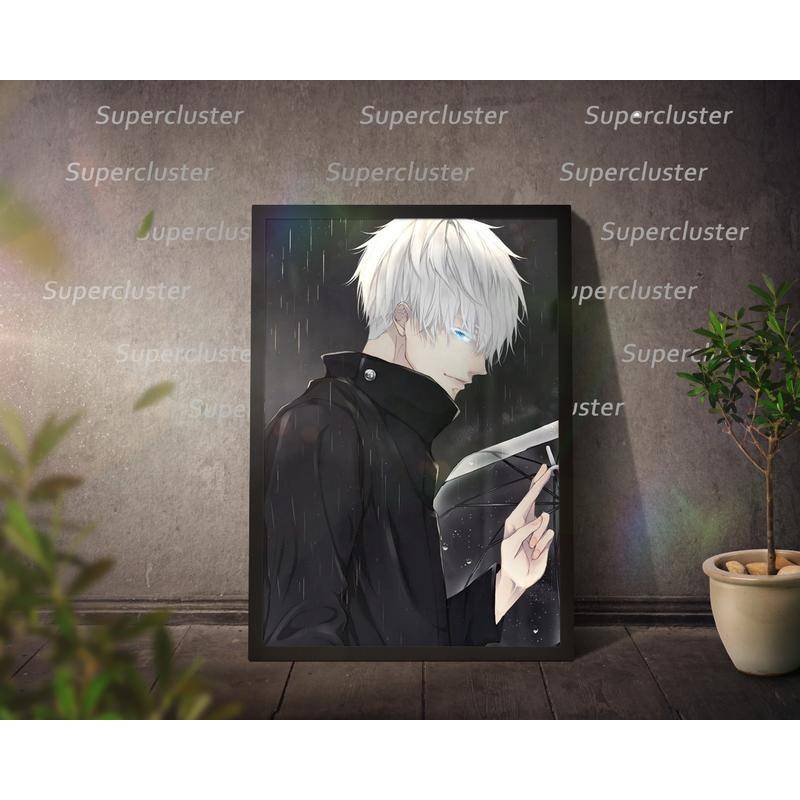 Jujutsu Kaisen Canvas Gojo Rainday Anime Painting 2022 new Poster Wall ...