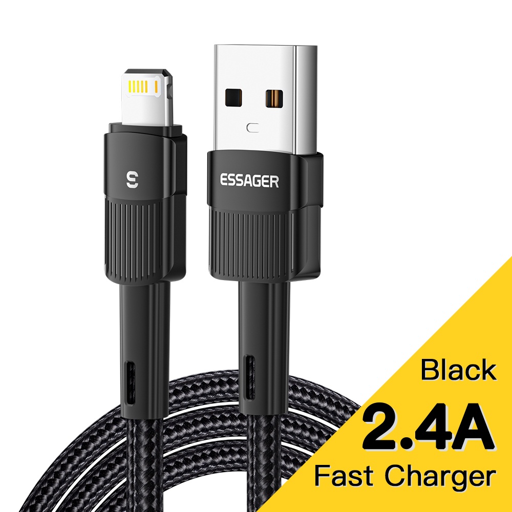Essager USB Cable For iP 12 11 Pro Max X 8 Plus Cable 2.4A Fast ...