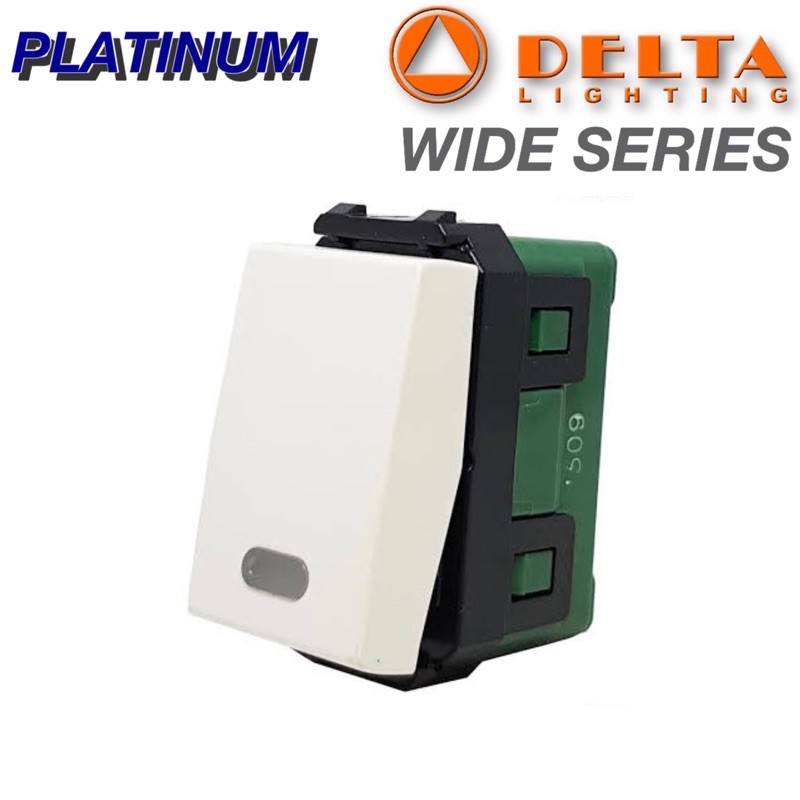 DELTA Wide Series One Way Switch Element Insert | Delta Lighting ...