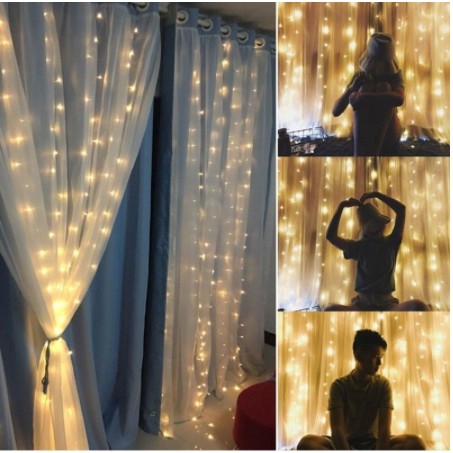 L17 Curtain Lights 200LED 2M 3M String Light Fairy Lights Christmas New ...