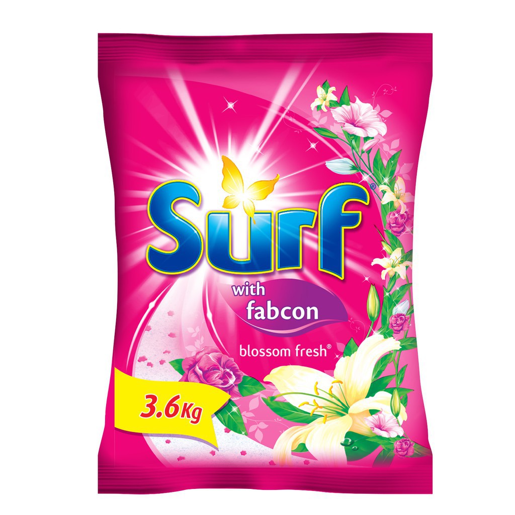 Surf Powder Detergent Blossom Fresh 3.6kg Pouch | Shopee Philippines