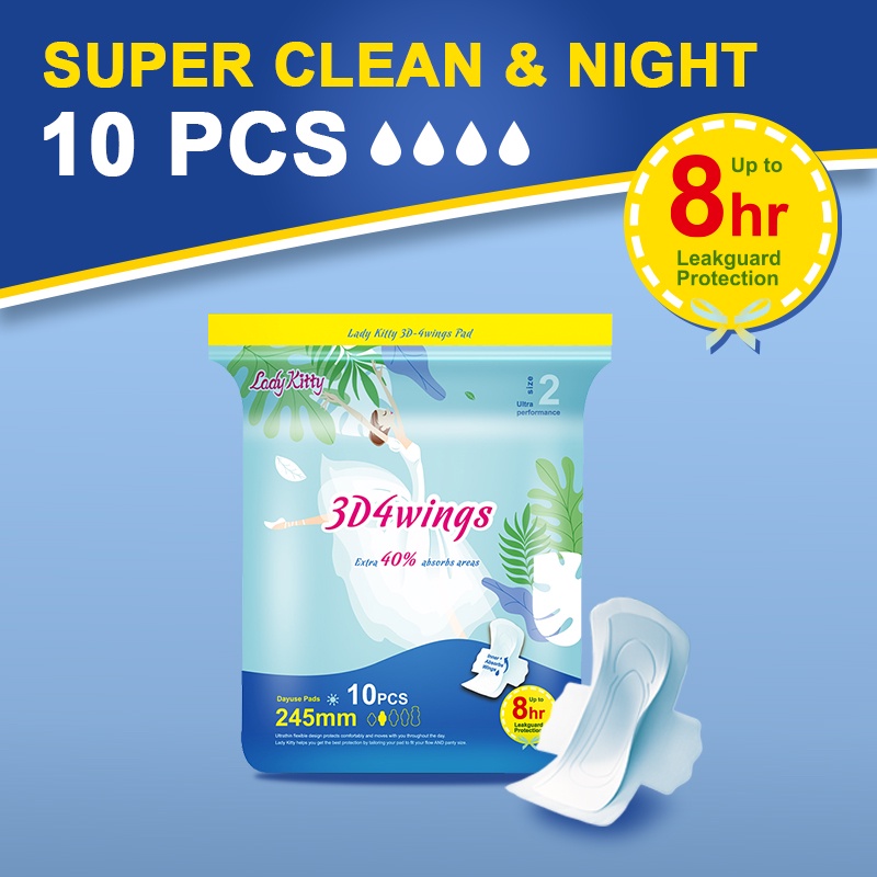 Lady Kitty Japan 10pcs-8pcs Sanitary Napkin Cottony Soft Ultra Thin ...