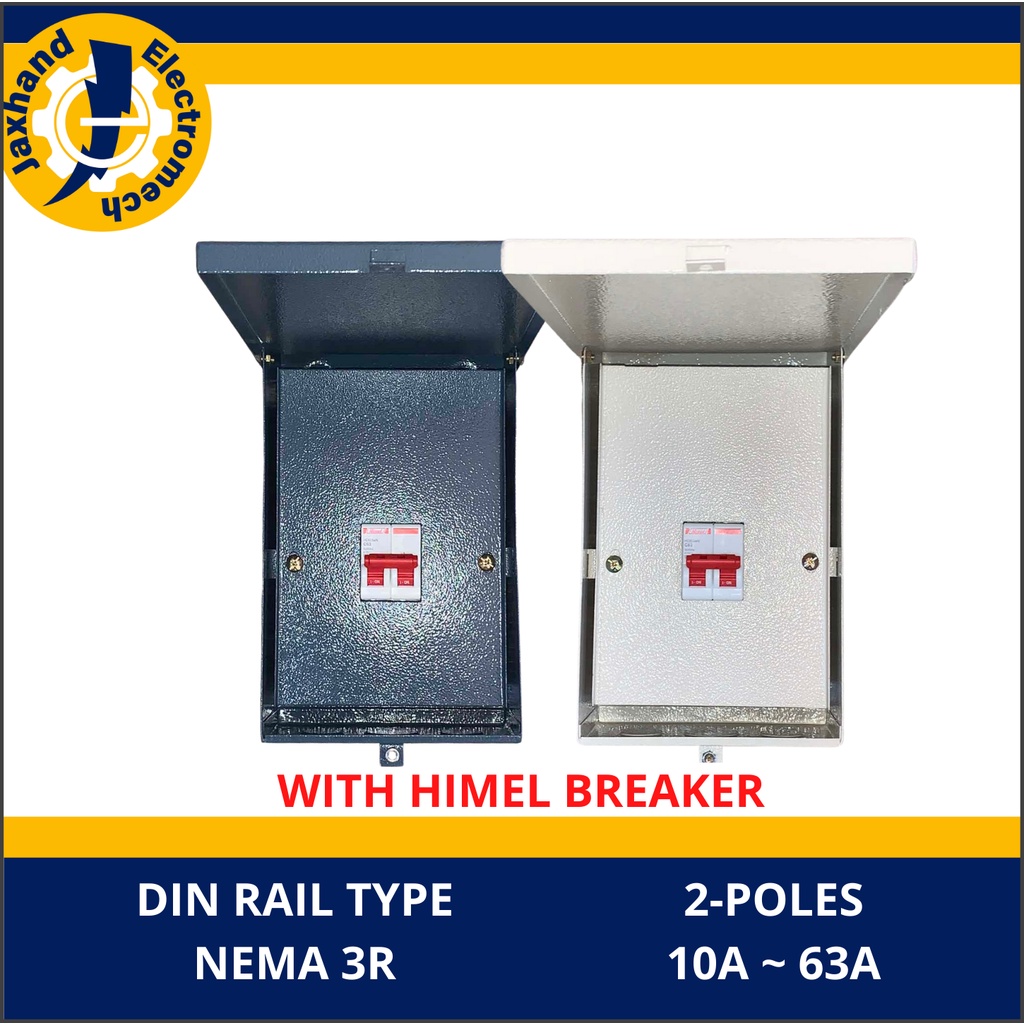 Nema 3R Enclosure with Miniature Circuit Breaker 2A to 63A, 2-poles ...