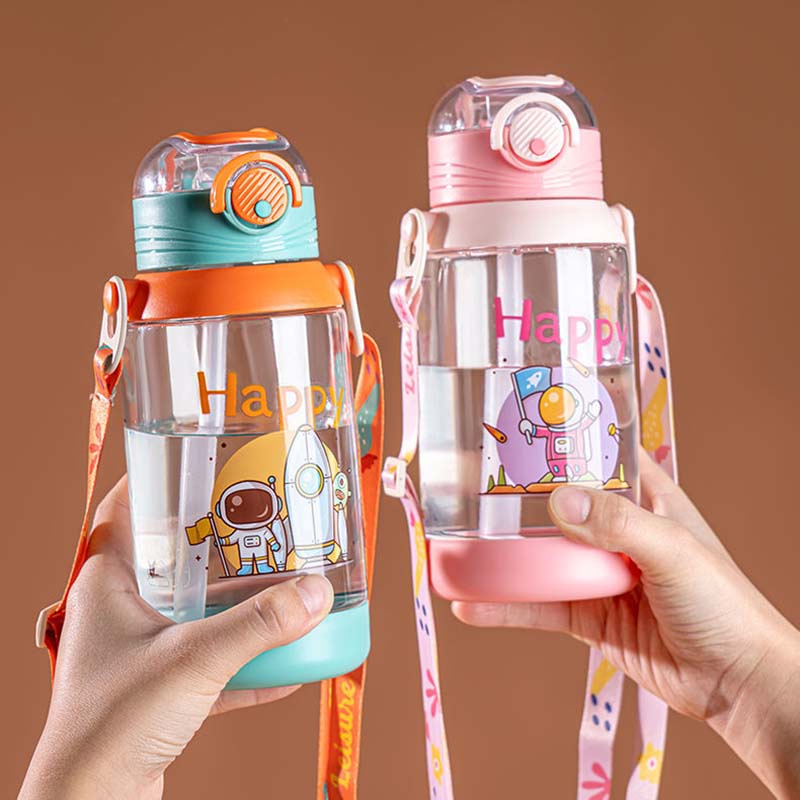 READY STOCK 700ML Botol Air Kanak-kanak Kids Water Bottle With Straw ...