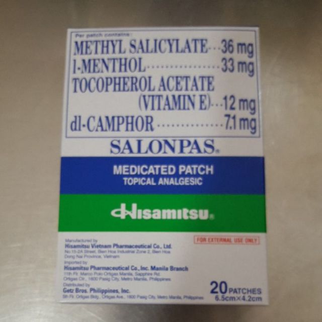 Salonpas patch salonpas patches (choose variation upon checkout ...
