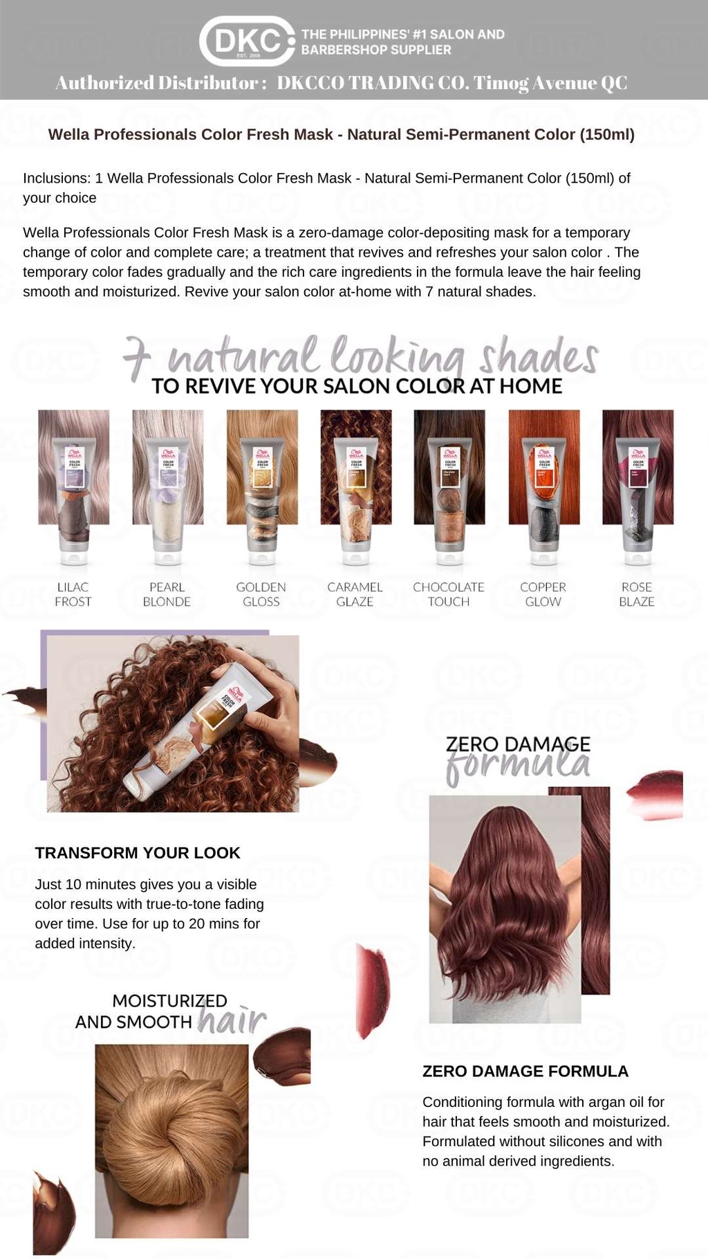 DKC [with freebie] Wella Professionals Color Fresh Mask Semi-Permanent ...