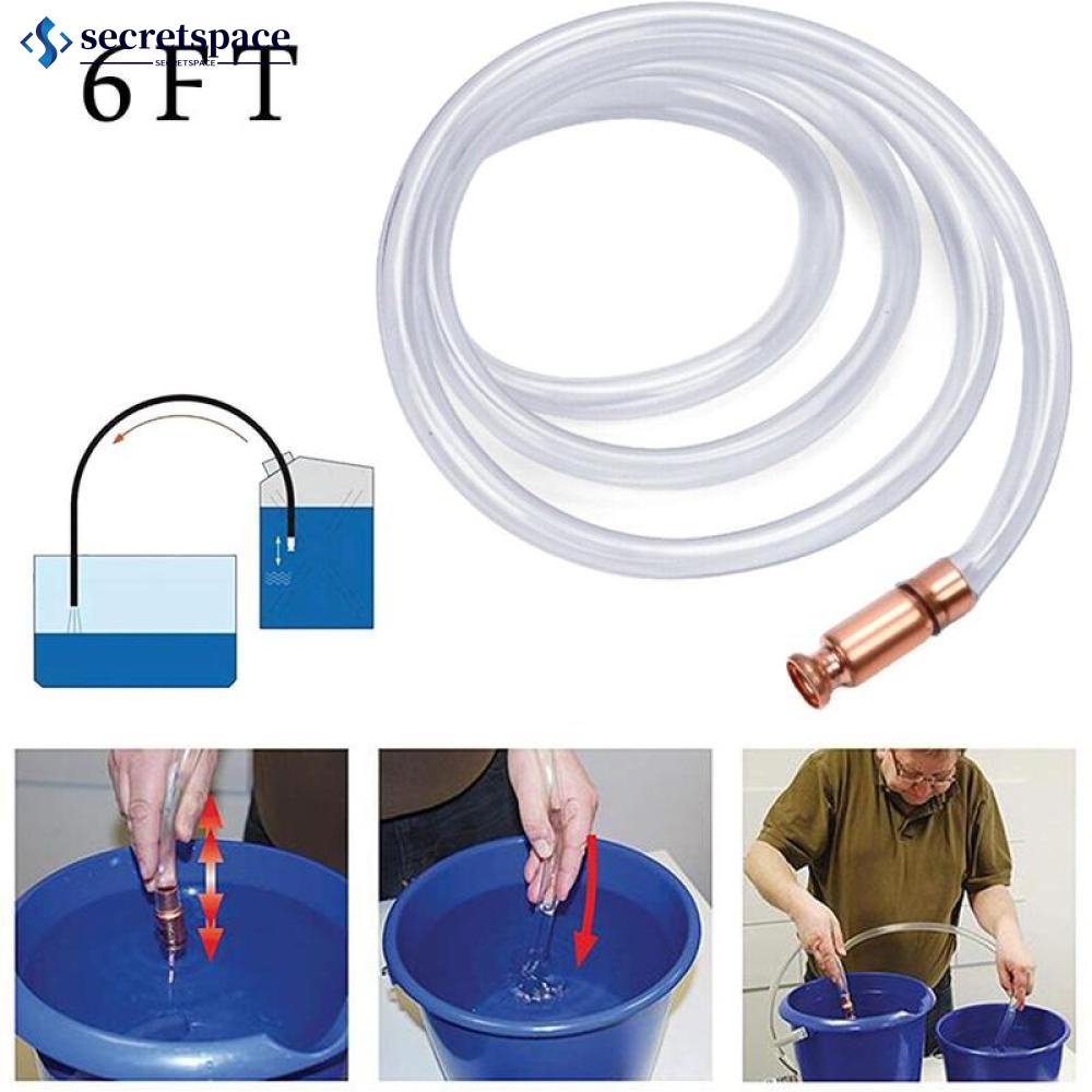 SECRETSPACE Manual Gasoline Fuel Suction Pipe Gas Siphon Pump Water ...