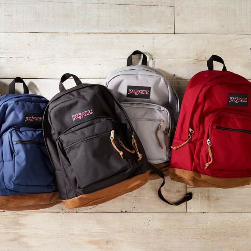 Rightpack Plain Leather Bottom backpack | Shopee Philippines