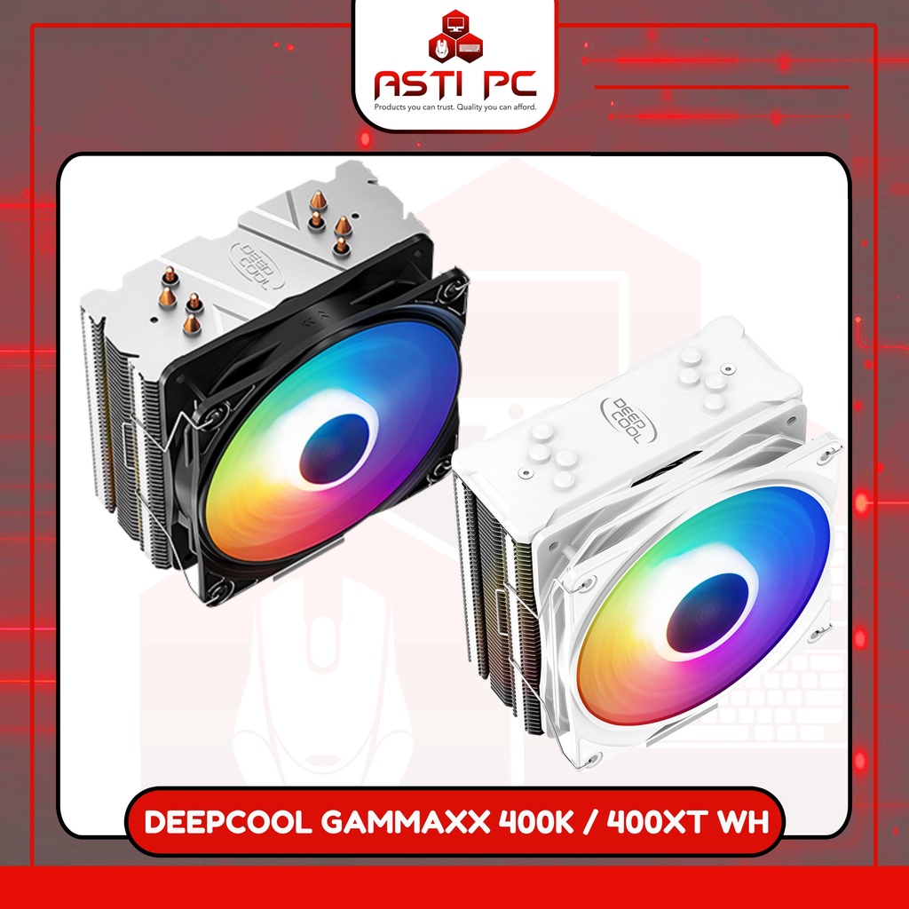 DEEPCOOL GAMMAXX 400K / 400 XT WH RGB CPU Cooler for AMD and Intel ...