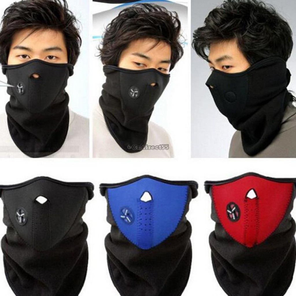 Motorcycle Face Mask Windproof Face Neck Warmer Neoprene Bicycle Neck ...