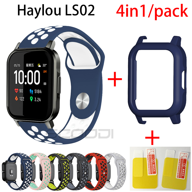4in1 for Xiaomi Haylou LS02 Strap Soft silicone sports wristband ...
