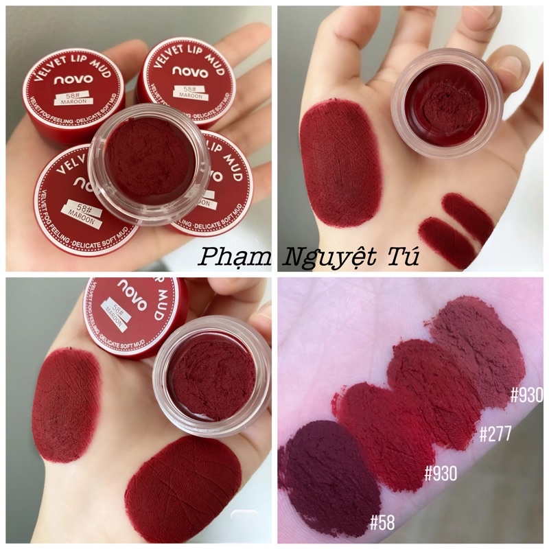 Novo mud lipstick, super smooth and dewy, designed in a jar | Shopee ...