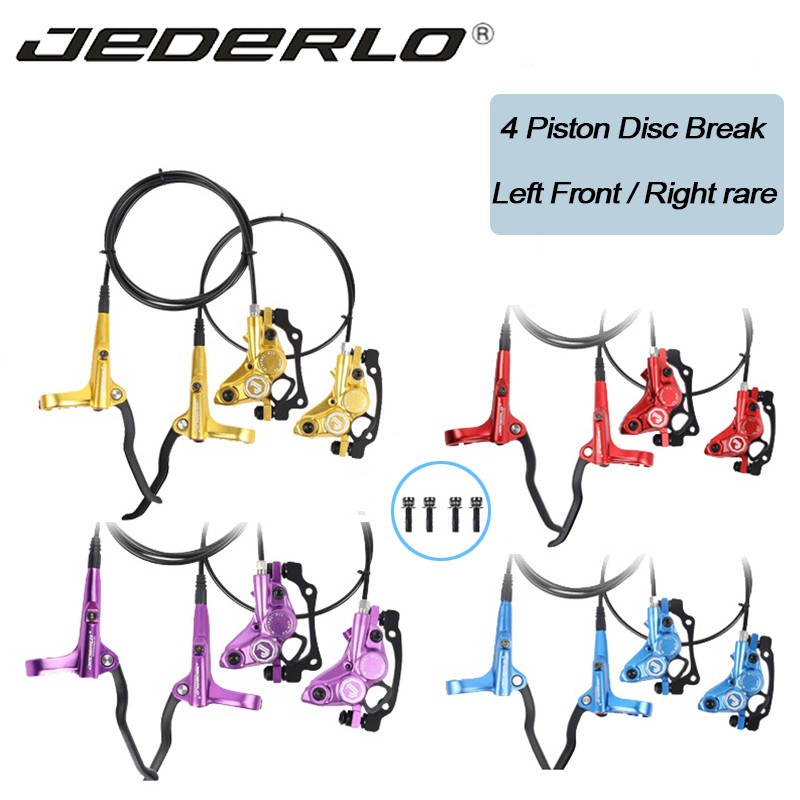 MTB 4 Piston Hydraulic Disc Brake Mountain Bikes Mechanical Disk Brakes ...