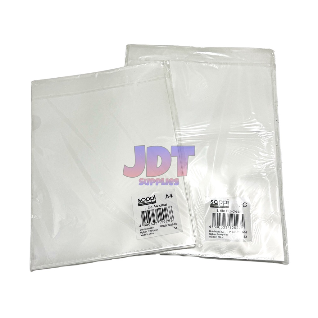Soppi L-type Folder Clear (180microns) | Shopee Philippines