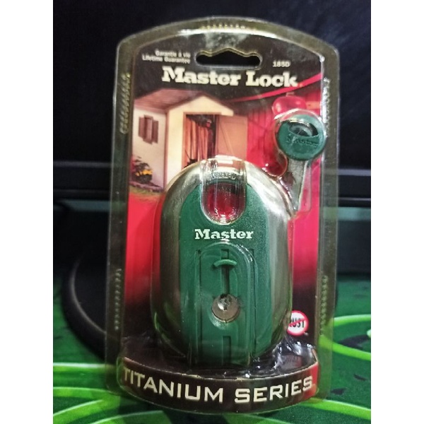 Masterlock Titanium Reinforced Oval Padlock 50mm (Yellowish Packaging ...
