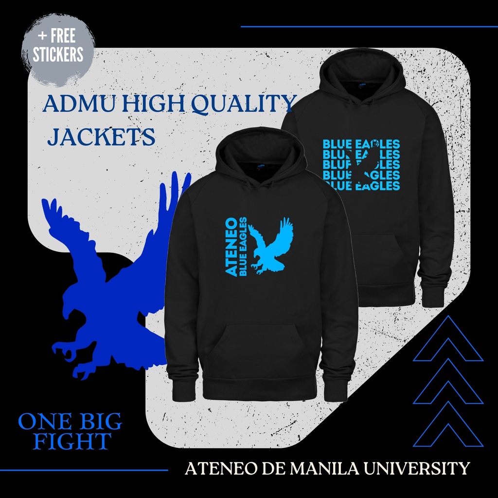 ADMU (Ateneo de Manila University) High Quality Hoodie Jacket Unisex ...