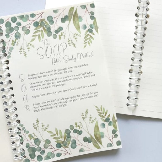 S.O.A.P. Bible Study Notebook Collection A5 - Flourish Series | Shopee ...