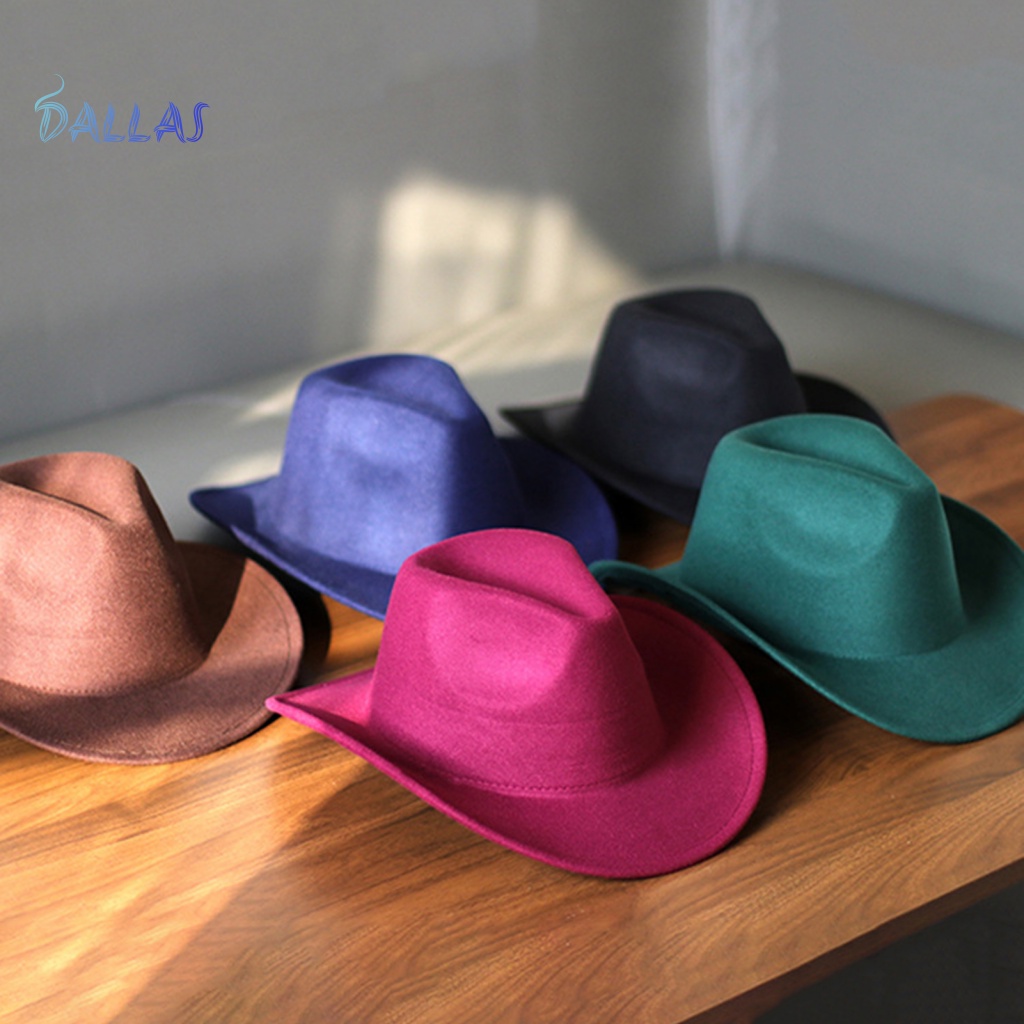 dallas Anti-fade Cowgirl Hat Western Style Cowboy Cap Costume Party ...