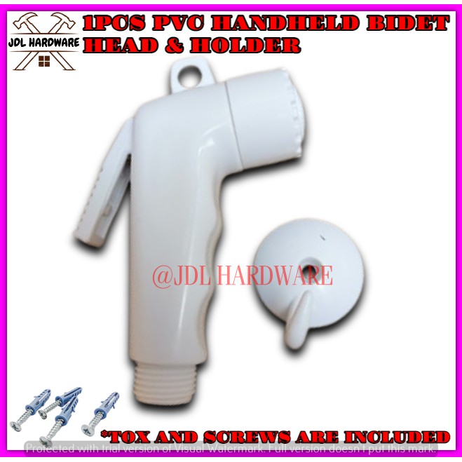 0609 PVC Bathroom Handheld Bidet Head Toilet Sprayer WITH HOLDER (BIDET ...