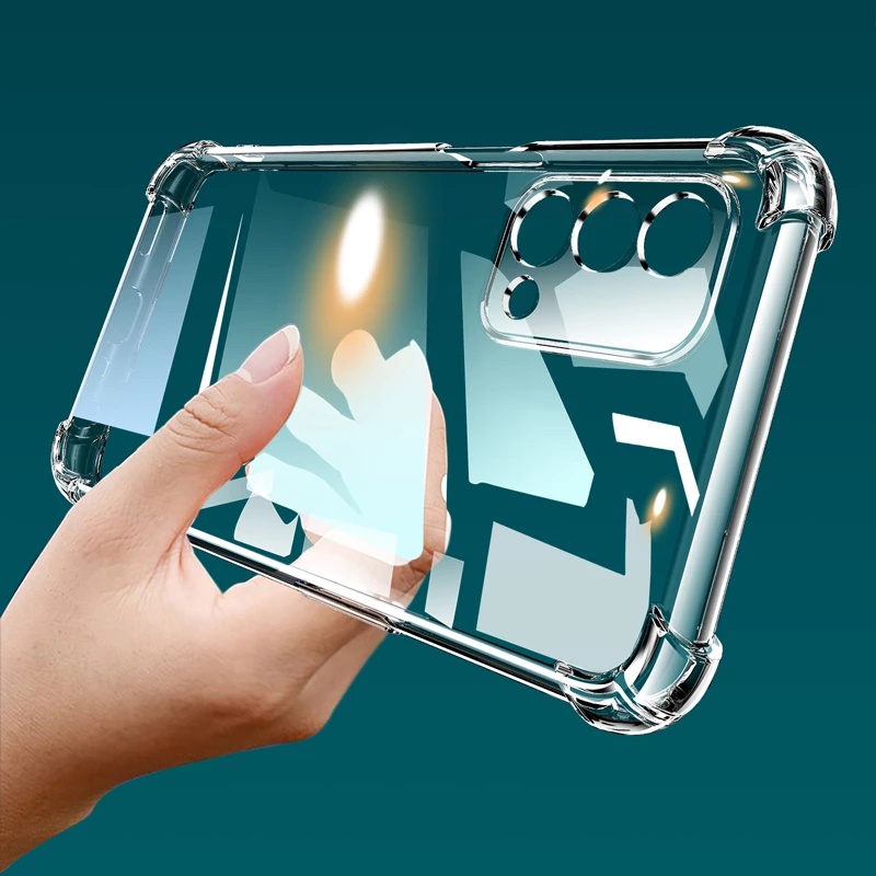 Transparent Shockproof Case Clear Anti-knock Phone Shell Soft TPU Back ...