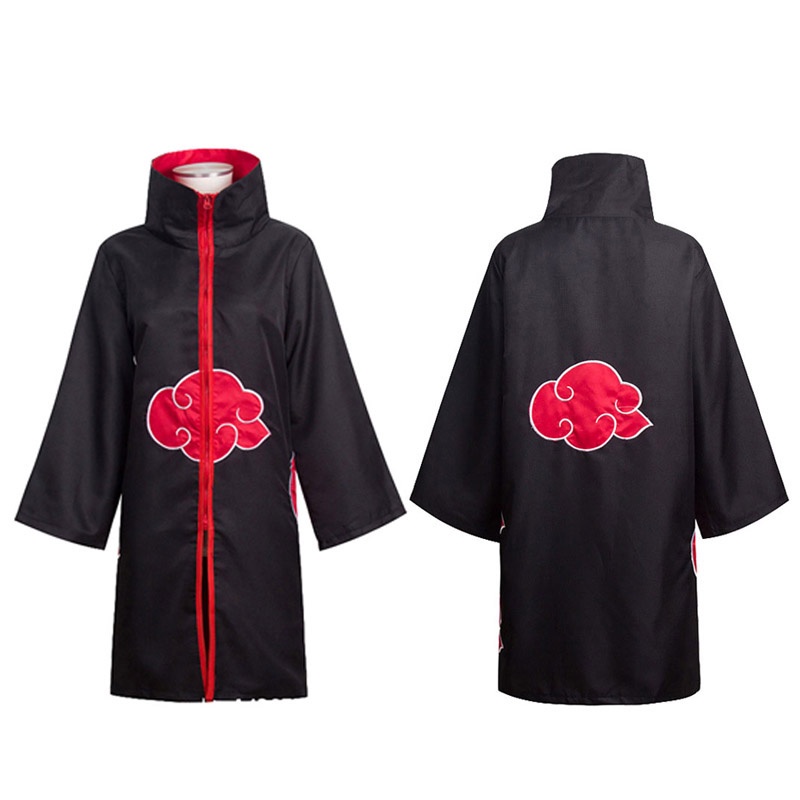 Children/Adults Anime Cosplay Costume Naruto Akatsuki Cloak Robe ...
