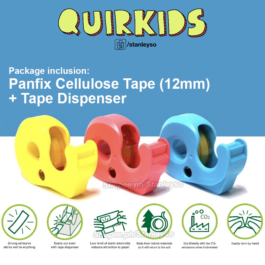Nichiban Panfix Cellulose Adhesive Tape Cutter Dispenser PXU1-12D ...