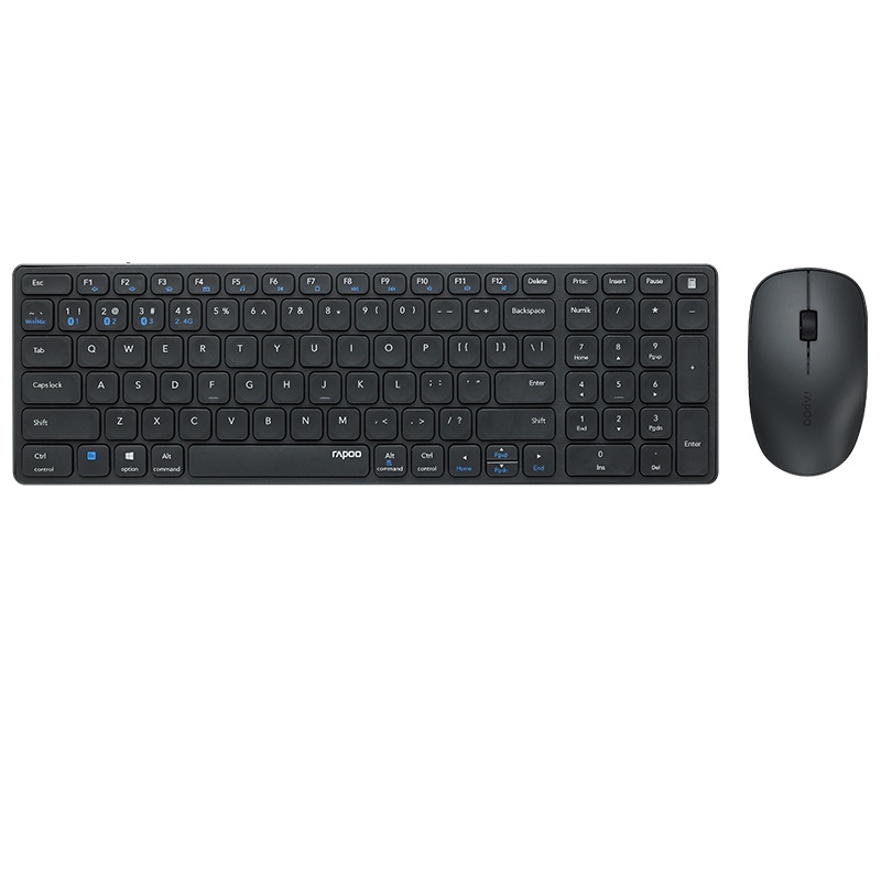 [NEW MODEL] RAPOO 9350M Wireless Keyboaard and Mouse Set Rechargeable ...