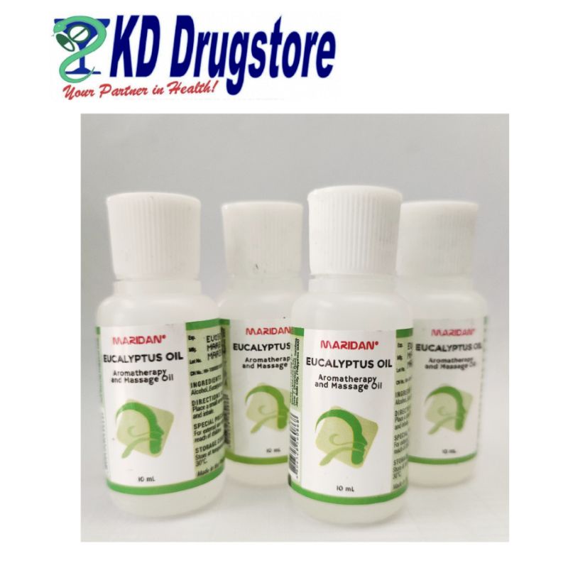 EUCALYPTUS OIL 10ML FOR AROMATHERAPY/MASSAGE BY MARIDAN | Shopee ...