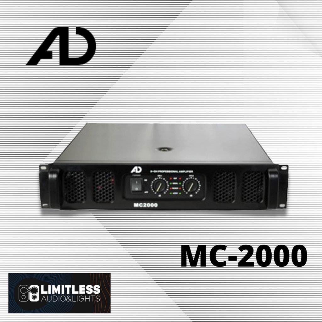 AD MC2000 PROFESSIONAL POWER AMPLIFIER | Shopee Philippines