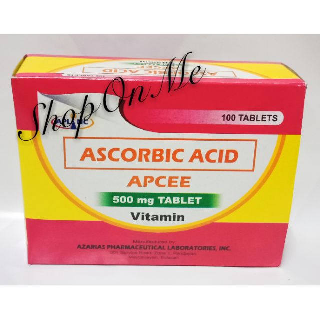 Apcee / Ascophil / Vonwelt Ascorbic Acid 500mg tablet vitamin | Shopee ...