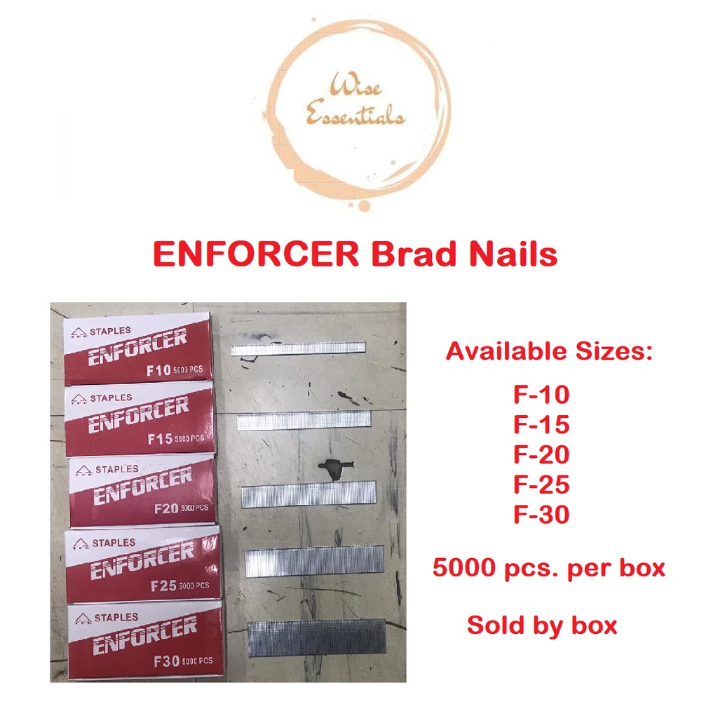 ENFORCER Brad Nails (F10, F15, F20, F25, F30) | Shopee Philippines