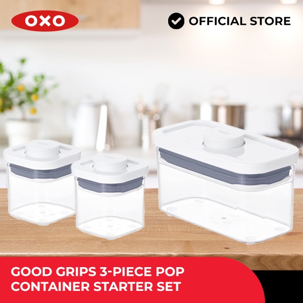 OXO Houseware Good Grips 3-piece POP Container Starter Set | Shopee Philippines