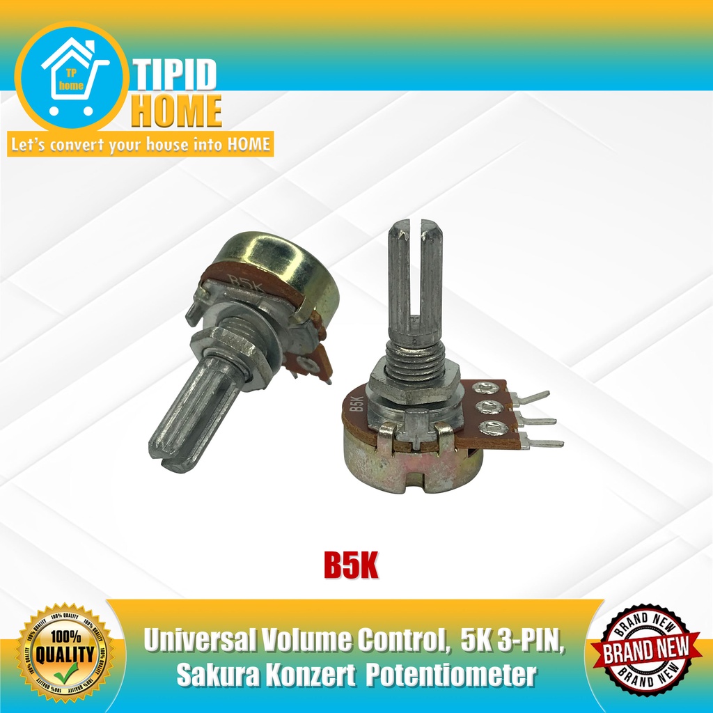 Universal Volume Control, 5K 3-PIN, Sakura Konzert Potentiometer ...