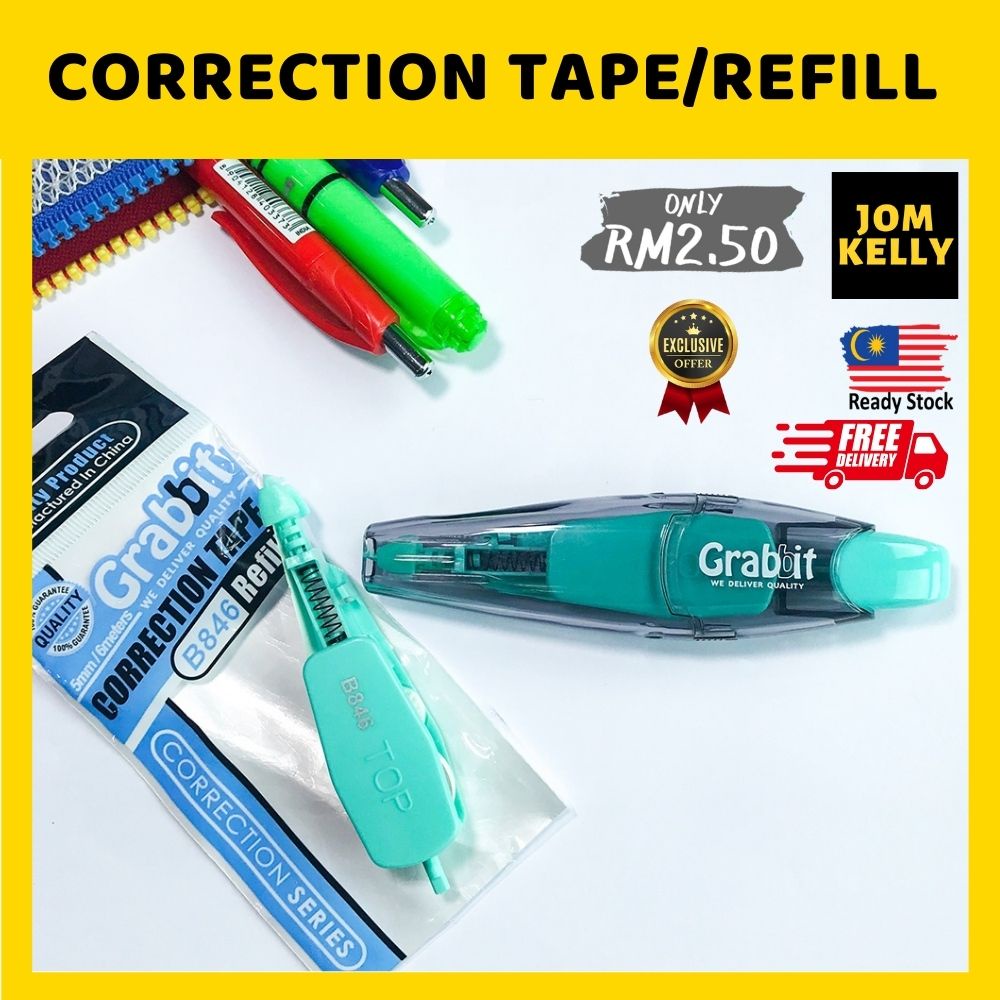 JOM KELLY Correction Tape/Refill 5mmx6meter | Shopee Philippines
