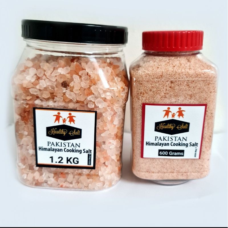 AUTHENTIC PINK Himalayan edible cooking salt 1.2kg /600g | Shopee ...
