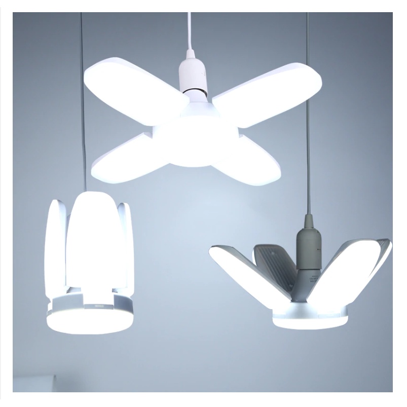 LED Folding Light Bulb Deformable Lamp Adjustable Ceiling Lamp Mini Fan ...