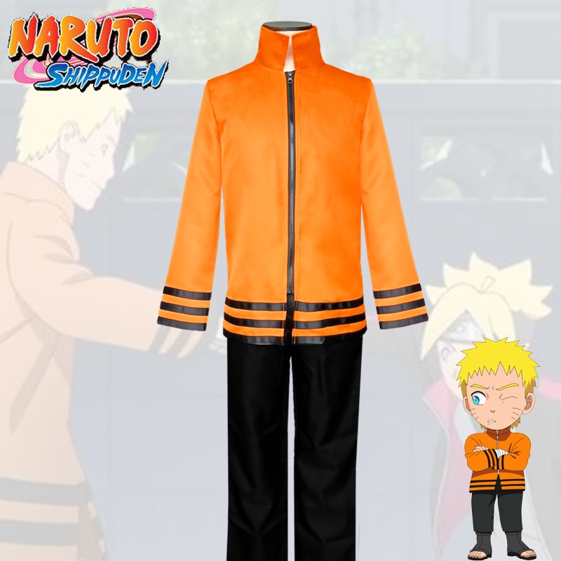 Naruto Uzumaki Naruto Suit Seven Generations Halloween Cosplay Costume ...