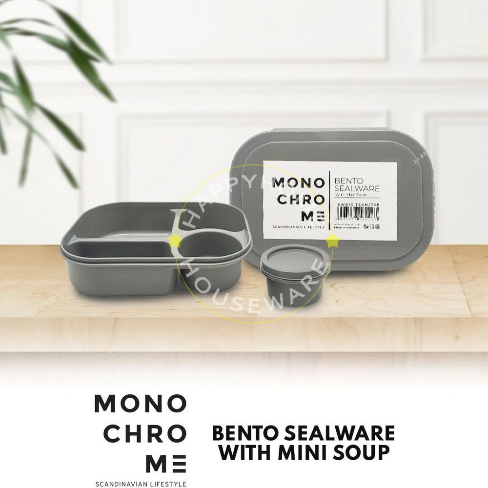 MONOCHROME Bento Sealware Separator | Lunch Box With Mini Soup ...