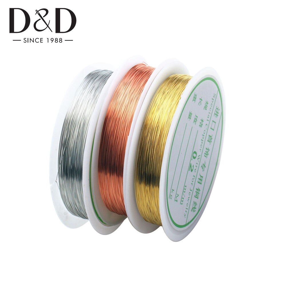 20m / roll 0.2mm copper wire metal wire, used for jewelry, beaded wire ...