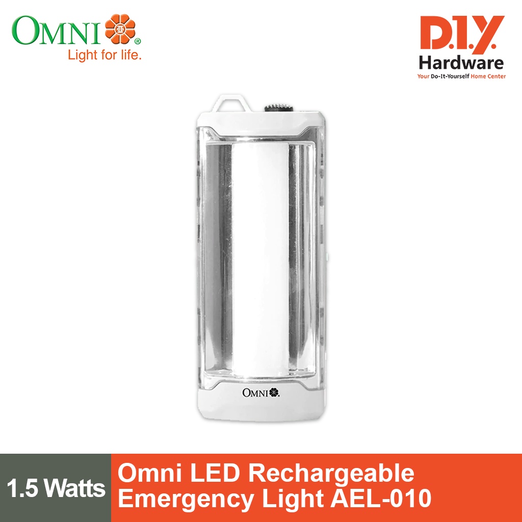 Omni LED Rechargeable Emergency Light 1.5W - AEL-010 | Shopee Philippines