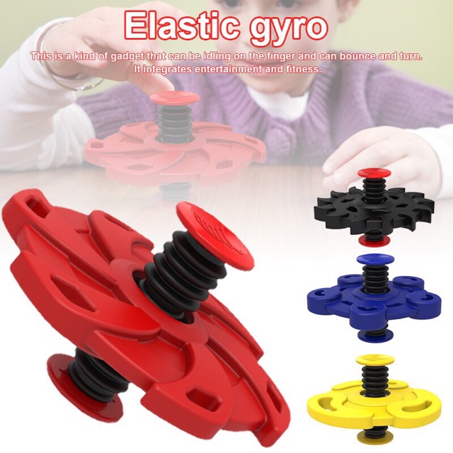 Spring flip Spinner Elastic Toy Anti-Stress Fidget Toys | Shopee ...