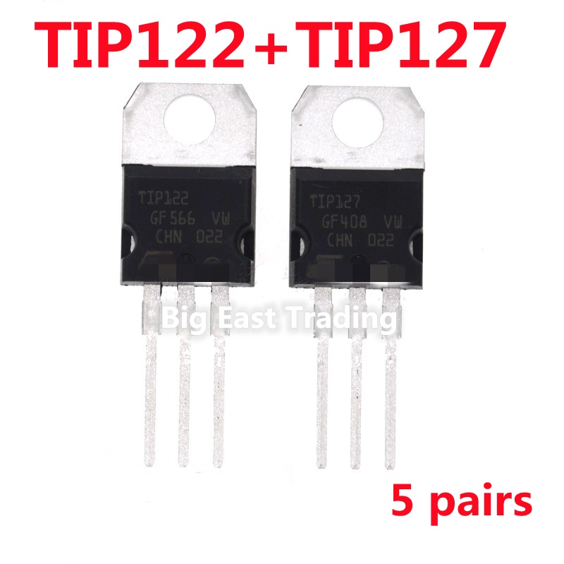 10PCS TIP127 TIP122 Darlington Transistor 100V 5A TO-220 | Shopee Philippines